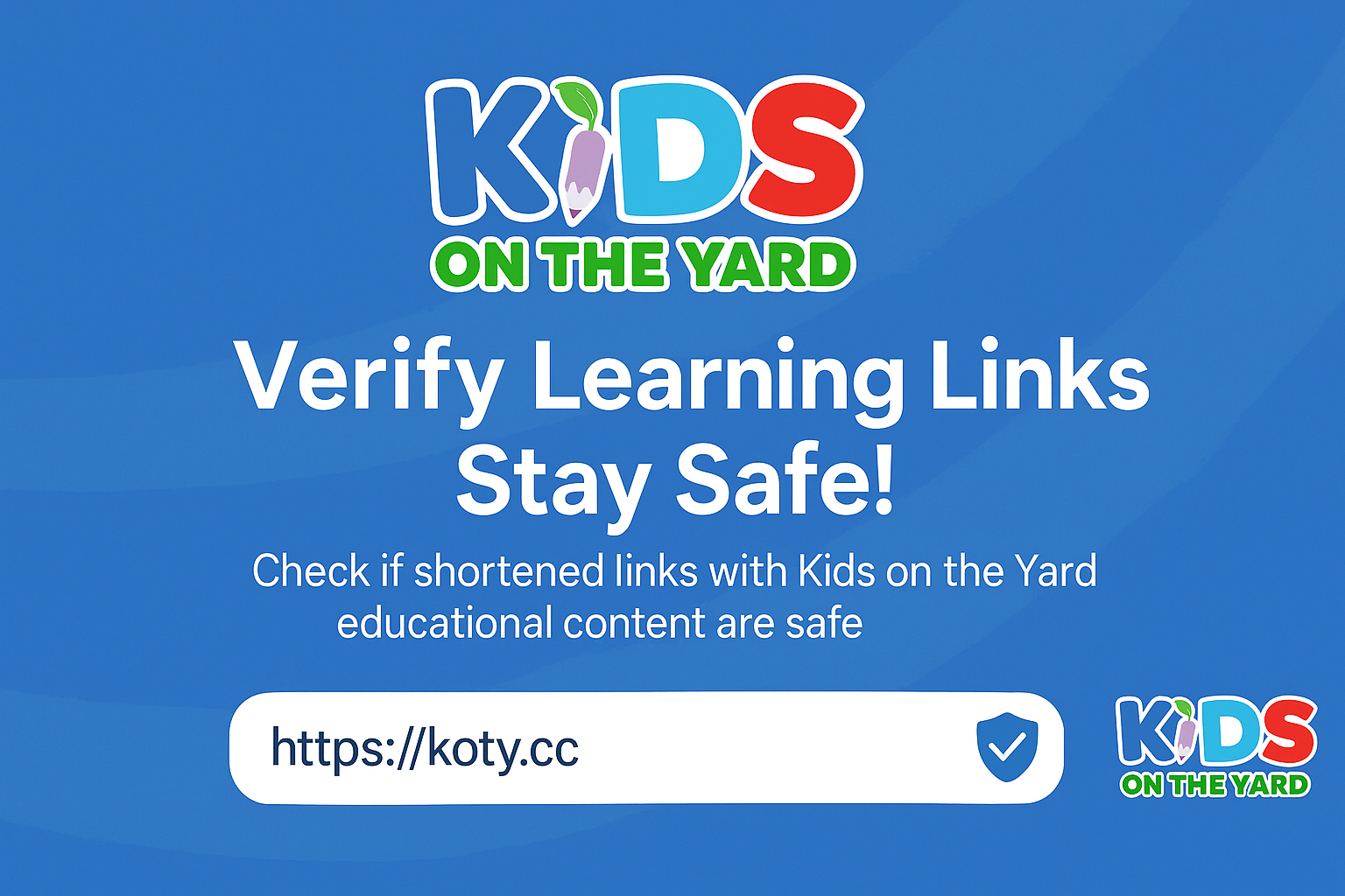 Verify Learning Links Stay Safe! | KOTY.CC Link Verification
